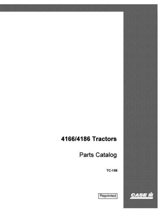 International Harvester 4166 and 4186 Tractor - Parts Catalog | Farm ...