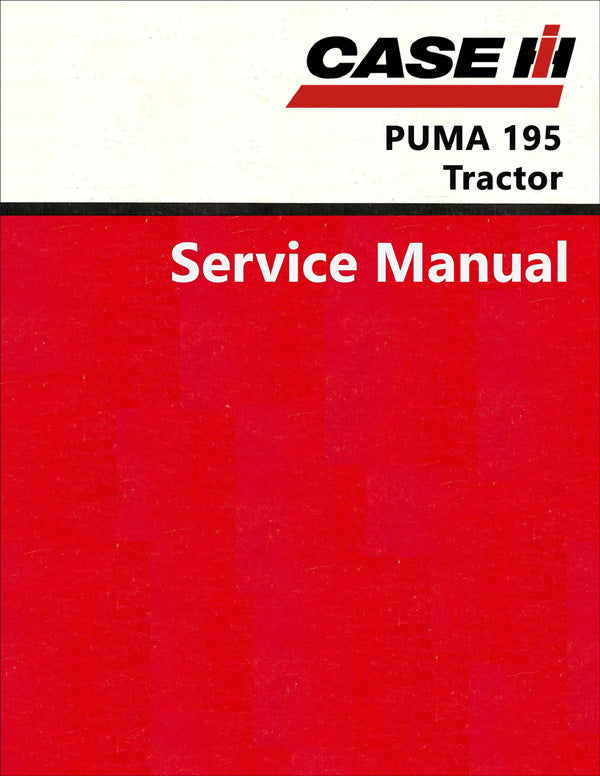 Case IH PUMA 195 Tractor - Service Manual | Farm Manuals Fast