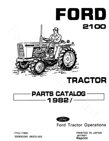 Ford 2100 Tractor - Parts Catalog | Farm Manuals Fast