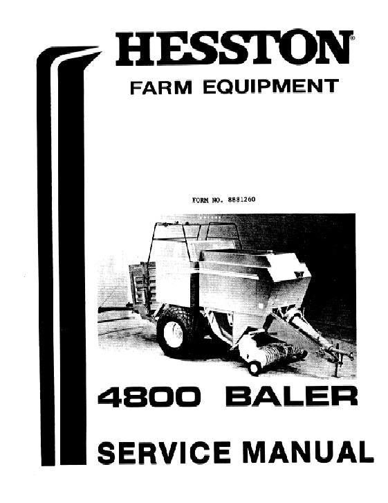 Hesston 4800 Big Square Baler - Service Manual | Farm Manuals Fast