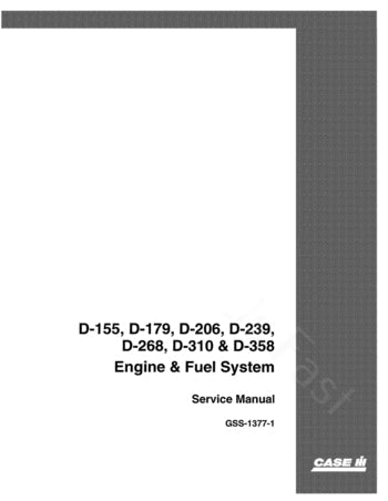 International D-155, D-179, D-206, D-239, D-246, D-268, D-310, D-358 ...