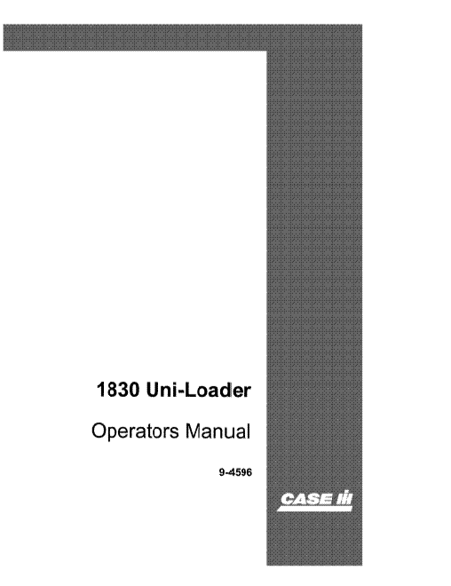Case 1830 Skid-Steer Manual | Farm Manuals Fast