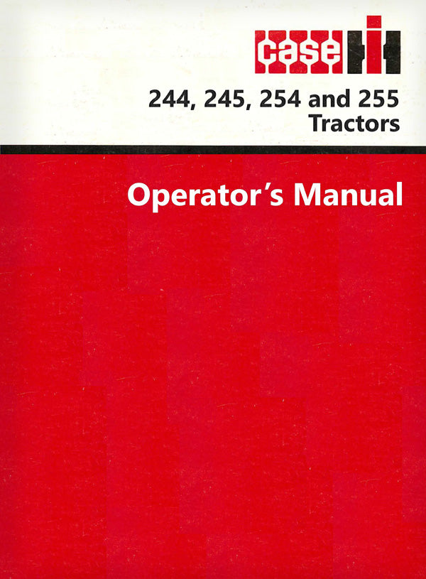Case IH 244, 245, 254 and 255 Tractor Manual | Farm Manuals Fast