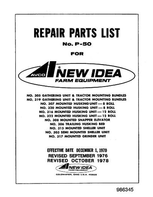 New Idea 303, 305, 306, 307, 308, 315, 316, 317, 319, 320 and 322 ...